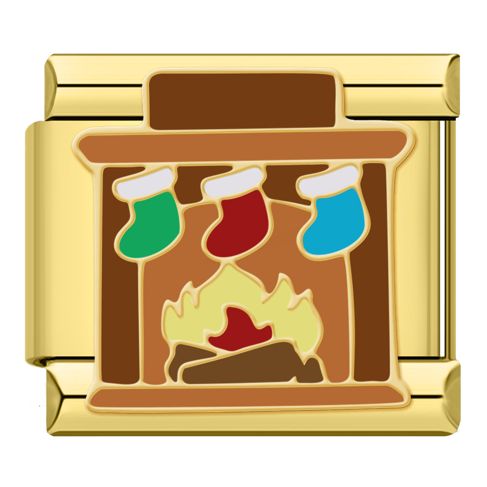 Fireplace Eve – Gold Charm – Italycharm